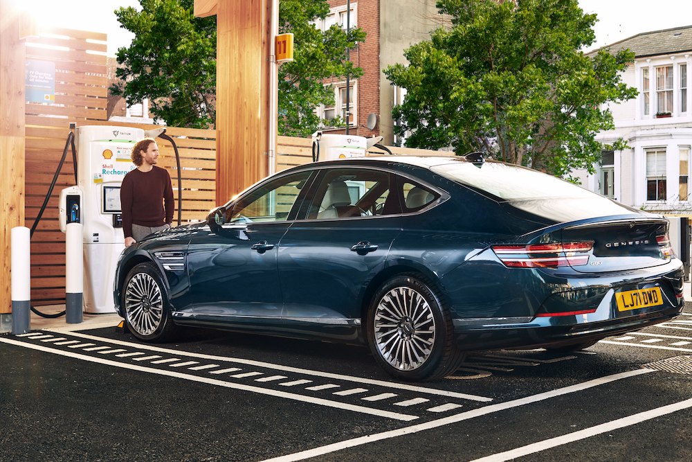Genesis ties up with Shell to provide cheap and easy charging